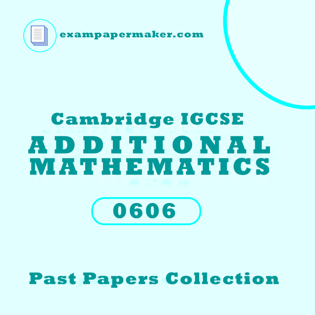 Cambridge IGCSE - Exam Paper Maker